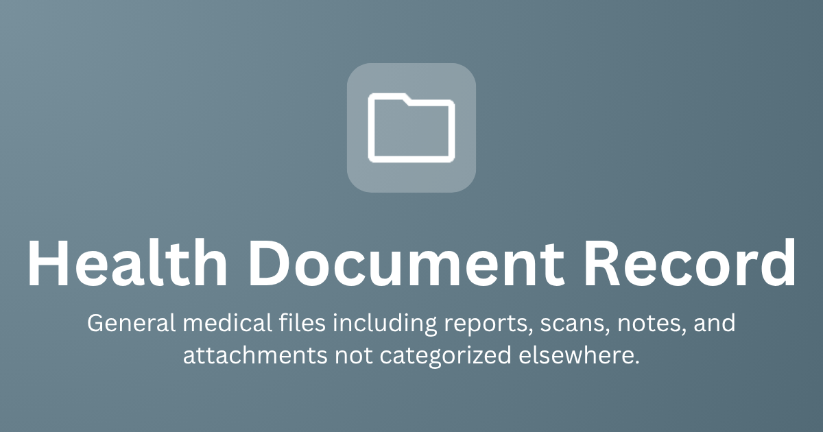 Health Document Records | SmartCarePlus