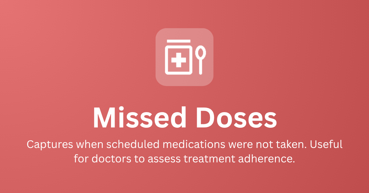 Missed Doses | SmartCarePlus