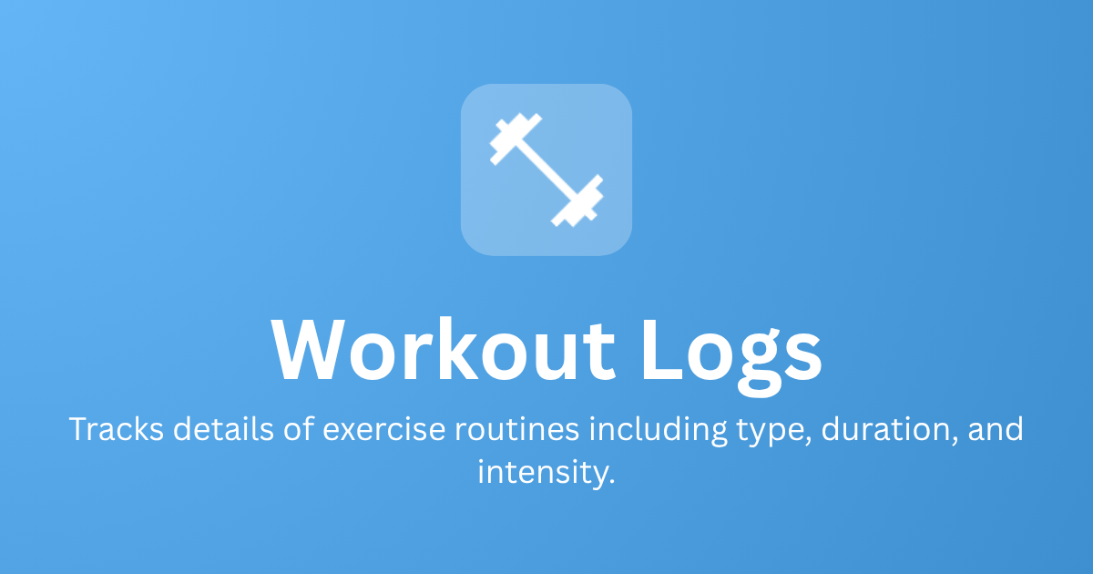 Workout Logs | SmartCarePlus